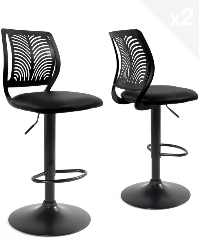 Lot de 2 chaises de bar design SAWA | Kayelles.com