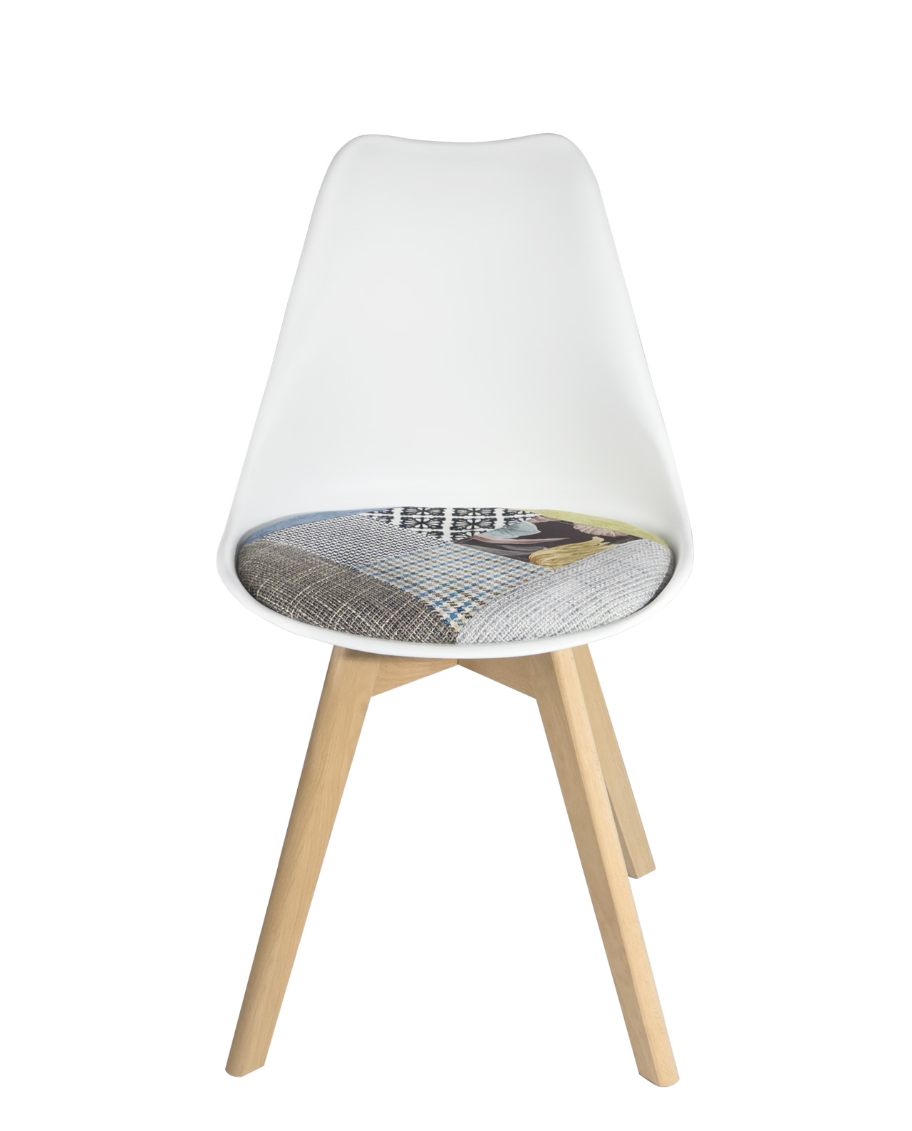 Chaise Scandinave design simili cuir FATI - Lot de 2 | Kayelles.com